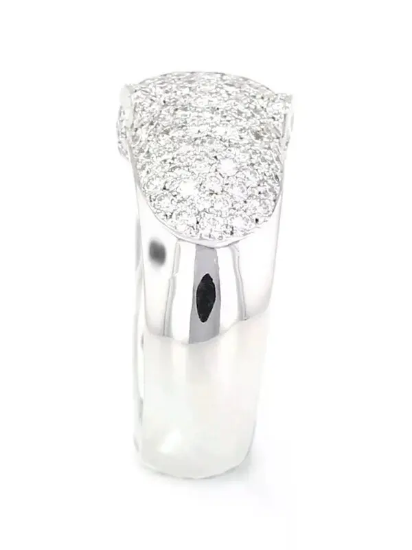 Cartier 2011 Panthère Emerald And Diamond Ring - Silver