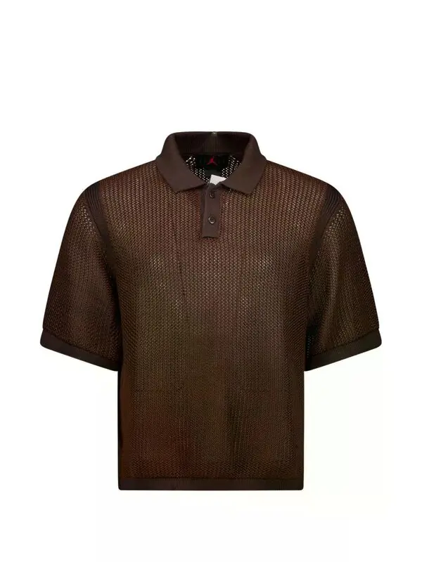 JORDAN Flight Open-knit Polo Shirt