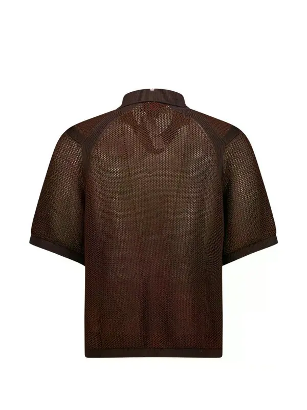 JORDAN Flight Open-knit Polo Shirt