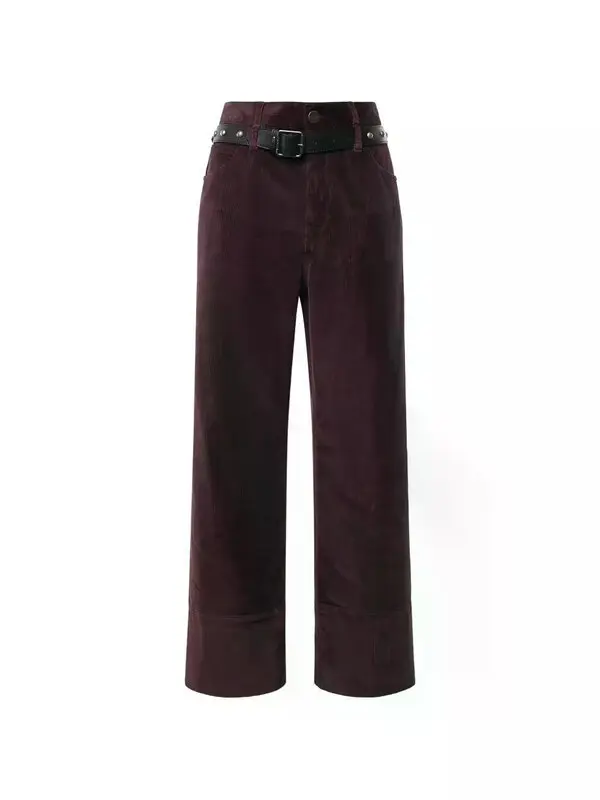 Pinko Belted Corduroy Trousers