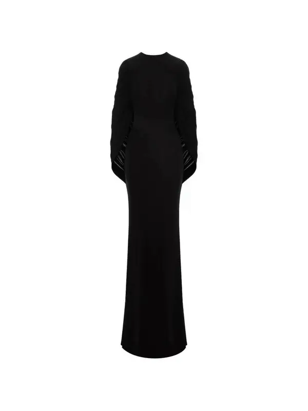 SEEN USERS Fallen Angel Ruched-sleeve Maxi Dress