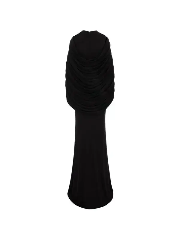 SEEN USERS Fallen Angel Ruched-sleeve Maxi Dress