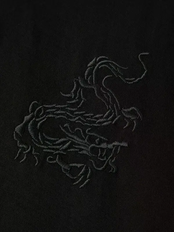Shanghai Tang Dragon Embroidered T-shirt