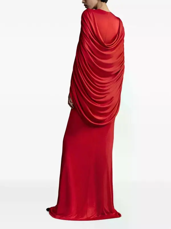 SEEN USERS Name Fallen Angel Draped Gown Maxi Dress