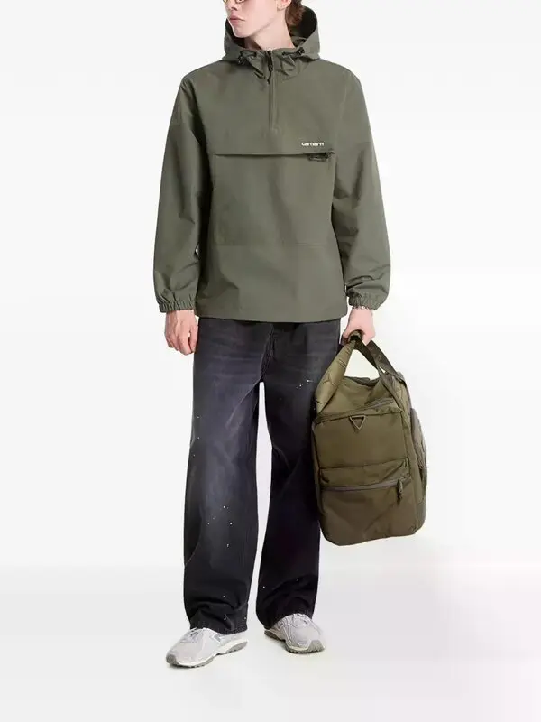 Carhartt Work In Progress Logo-print Hooded Windbreaker