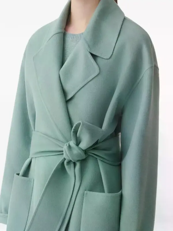 Fabiana Filippi Belted Patch-pocket Coat