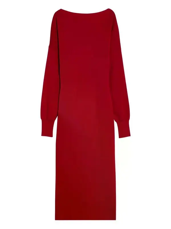 P.a.r.o.s.h Boat-neck Long-sleeve Dress - Red