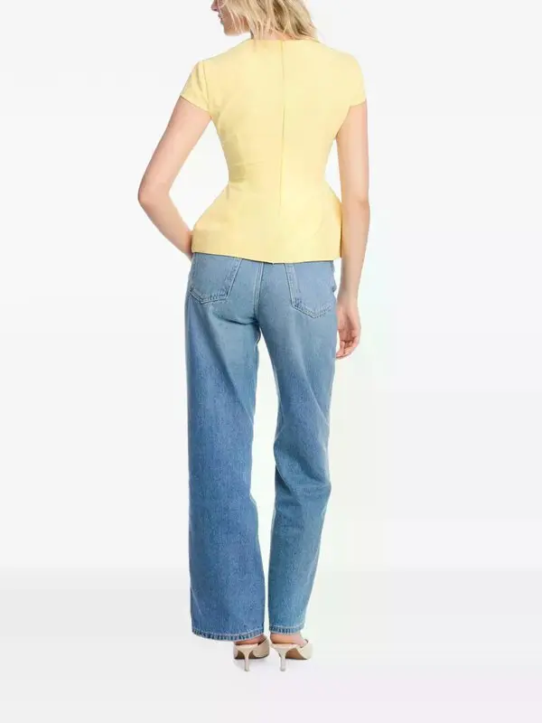 AXEL 113 Icon Peplum Hem Top - Yellow