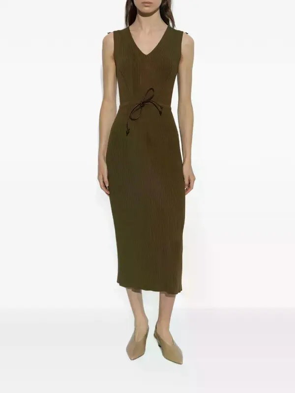 Max Mara Belted Midi Dress