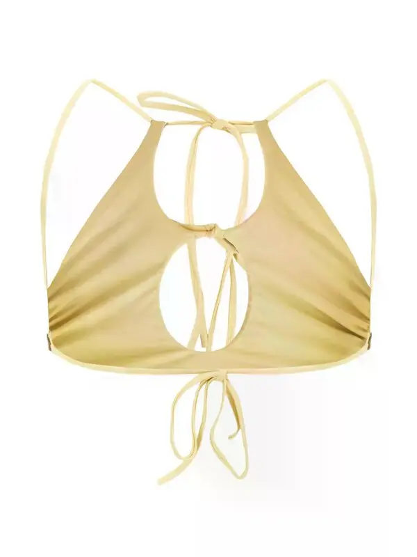 MAISON ANAMI Reversible Cut-out Bikini Top