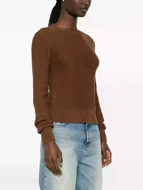 BASERANGE Ribbed-trim Sweater