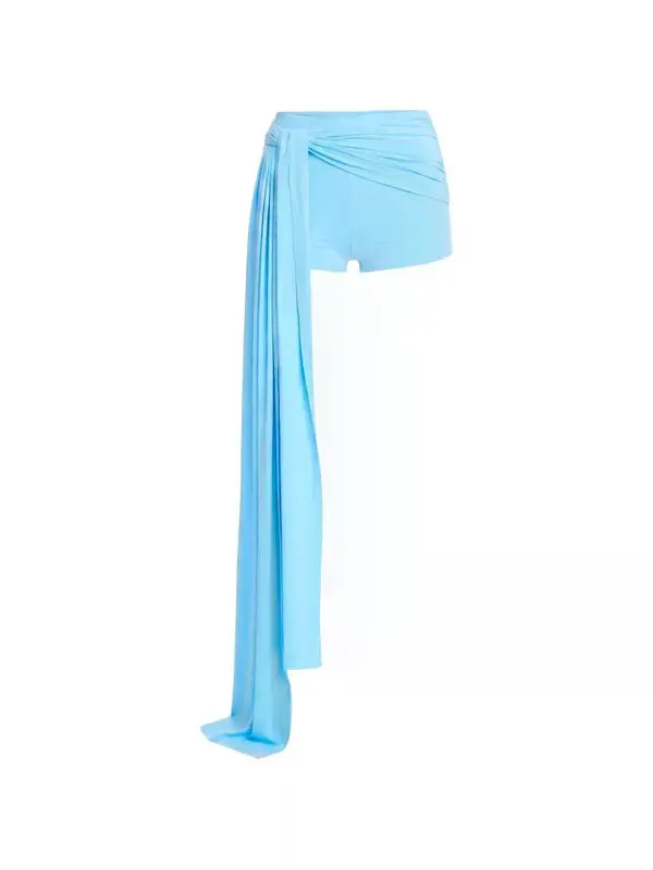 AXEL 113 Tiana Draped Shorts - Blue