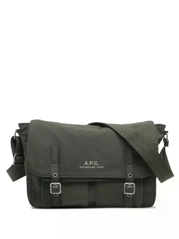 A.p.c. Archive Buckle Shoulder Bag - Green