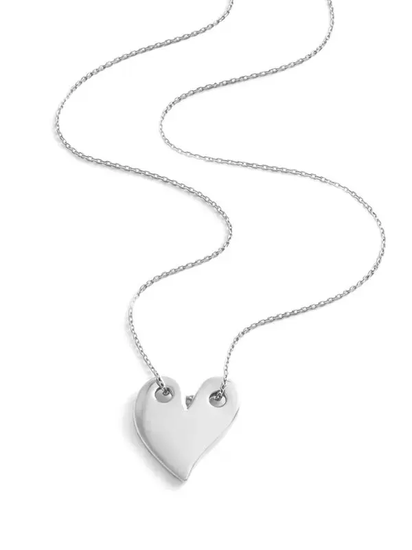 YOJ Heart Pendant Necklace - Silver