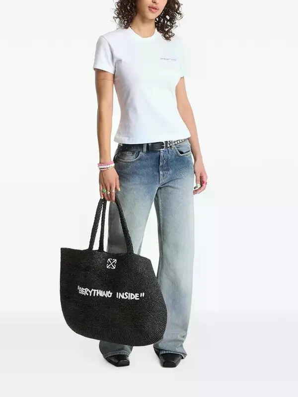 Off-White Logo-print Fitted T-shirt