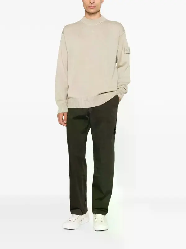 Stone Island Logo-patch Belt-loop Trousers