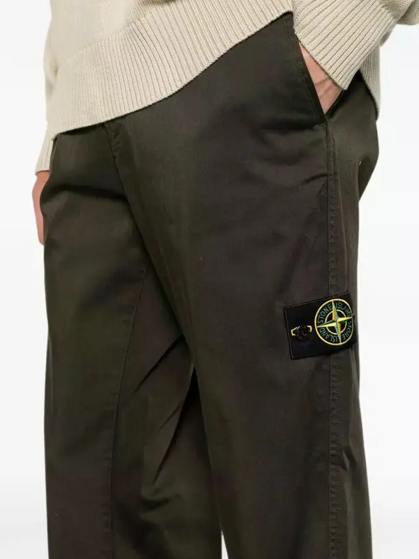 Stone Island Logo-patch Belt-loop Trousers