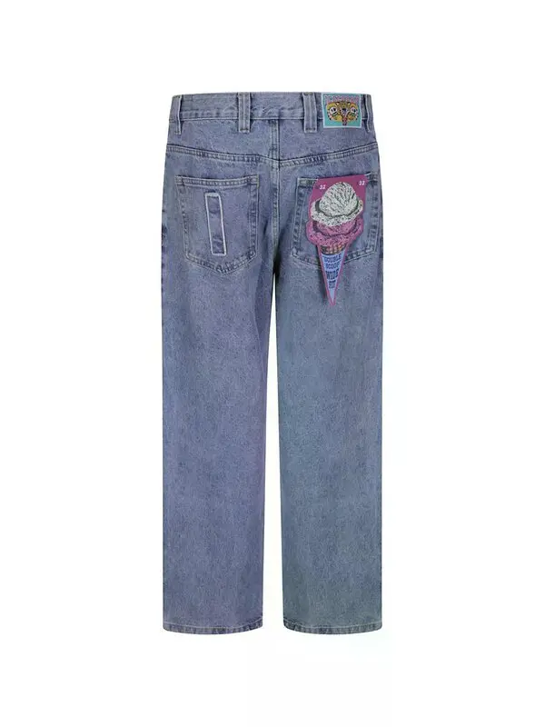 ICECREAM Running Dog Embroidered Jeans