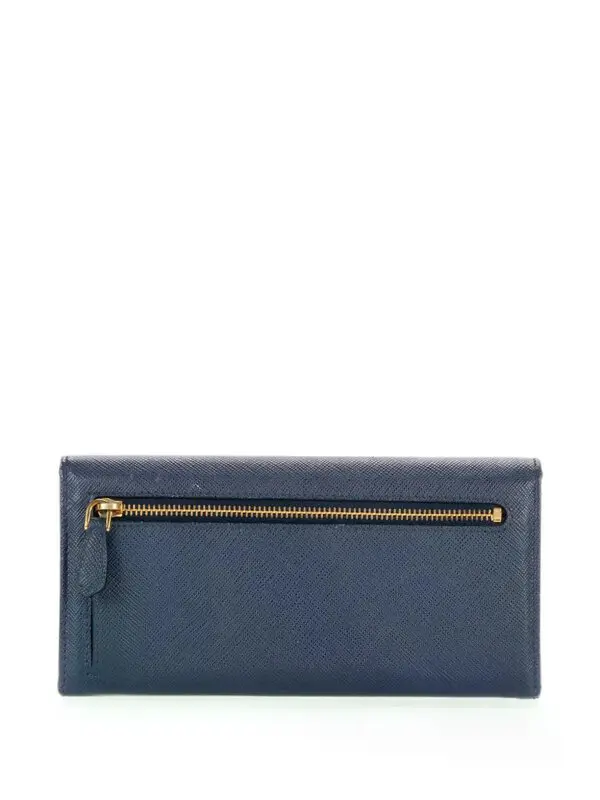Prada Saffiano Flap Continental Wallet