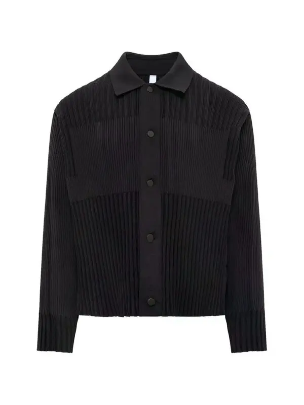 CFCL Fluted Texture Shirt-collar Cardigan