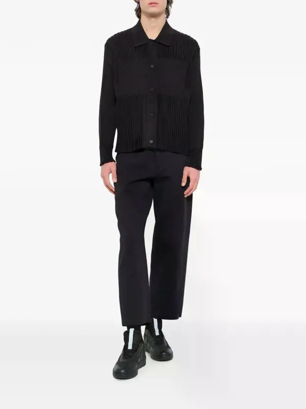 CFCL Fluted Texture Shirt-collar Cardigan