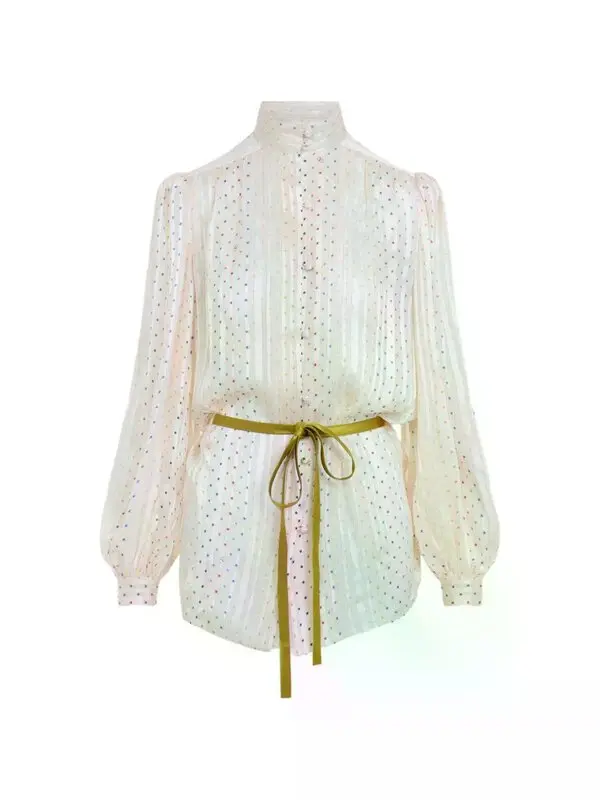 Valentino Garavani Star-print Silk Blouse