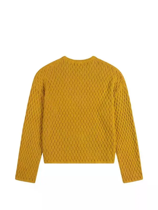 DAILY PAPER Structured Knit Logo-patch Sweater