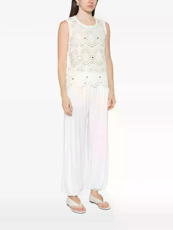 BLUGIRL Broderie-anglaise Sequin-embellishment Top