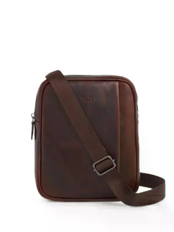 OSPREY Small Carter Logo-embossed Messenger Bag - Brown