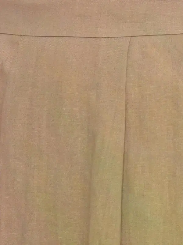 EMME Elasticated-waist Linen Midi Skirt