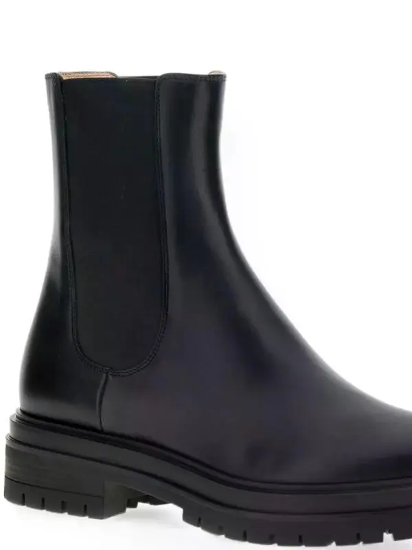 GIANVITO ROSSI Elastic-panel Leather Chelsea Boots