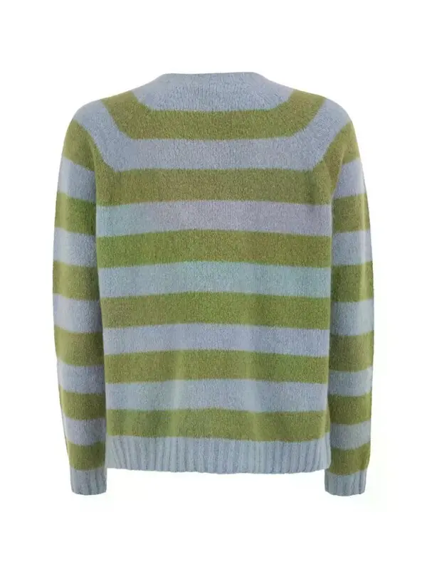 Max Mara Striped Brushed Sweater