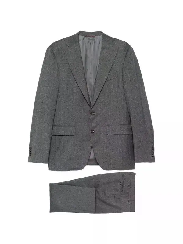 Canali Single-breasted Buttoned Suit - Grey