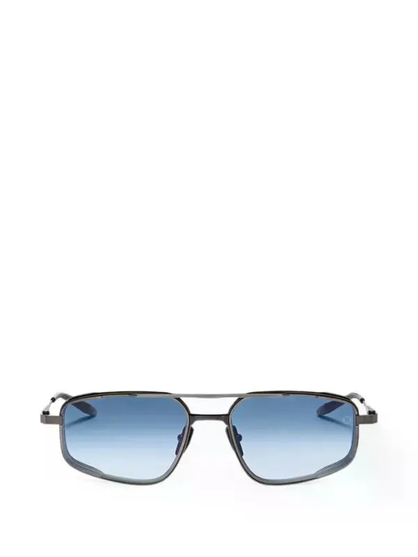 AKONI Atlantis Geometric-frame Sunglasses - Grey