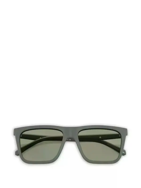 Emporio Armani Square Frame Clip-on Eyeglasses - Green