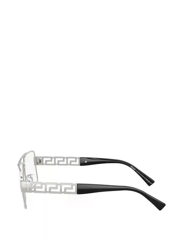 Versace Rectangle Logo Full Rim Eyeglasses