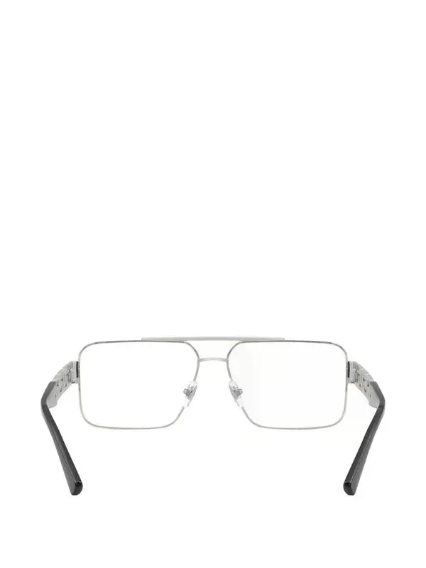 Versace Rectangle Logo Full Rim Eyeglasses