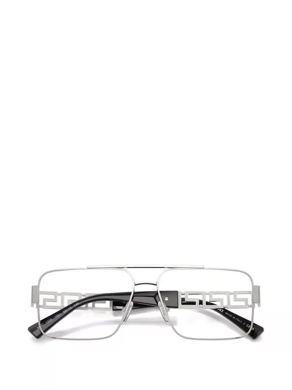 Versace Rectangle Logo Full Rim Eyeglasses