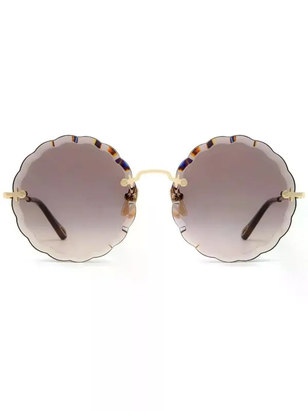 Chloé Ch0047s Rimless Sunglasses - Gold