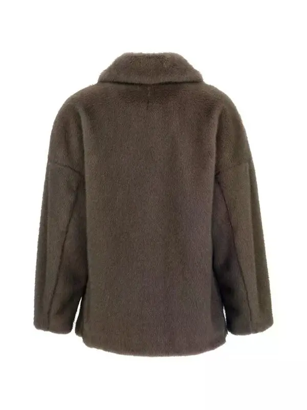 Herno Faux-fur Patch-pocket Jacket - Grey