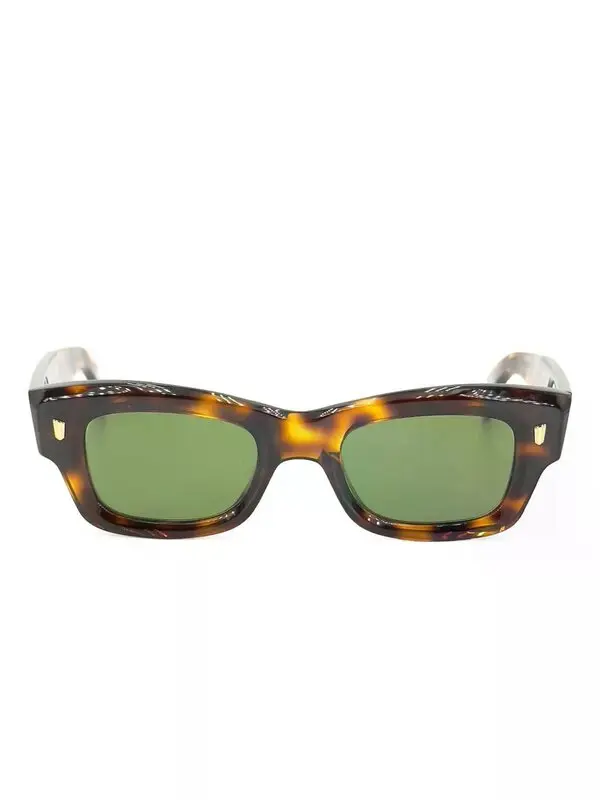 CUTLER & GROSS Tortoiseshell Square-frame Sunglasses - Brown