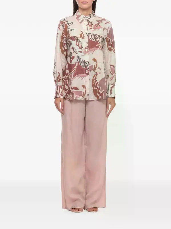 Marella Abstract Print Button-down Shirt