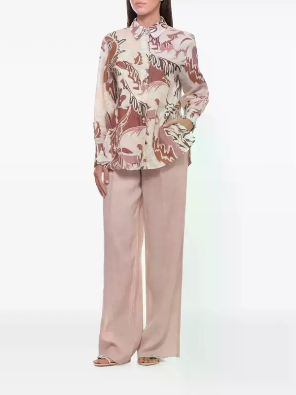 Marella Abstract Print Button-down Shirt