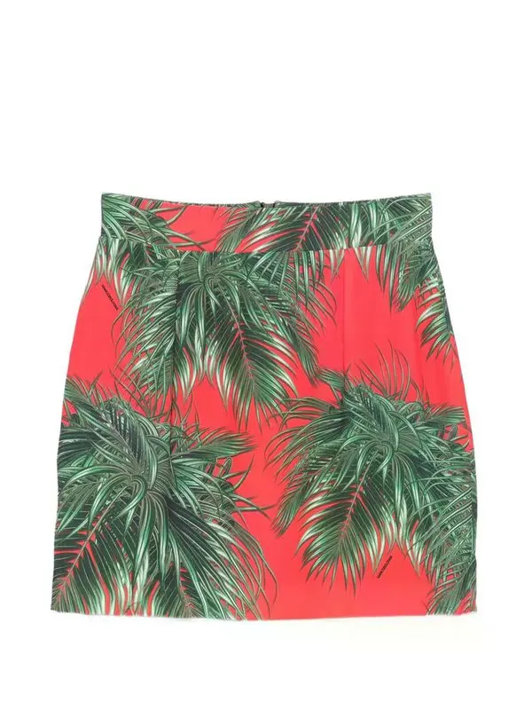 MARCO BOLOGNA Palm Leaf Print Straight Skirt