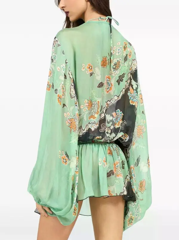Roberto Cavalli Floral Print Mini Dress