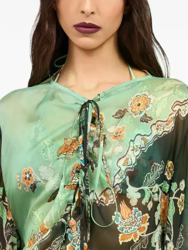 Roberto Cavalli Floral Print Mini Dress