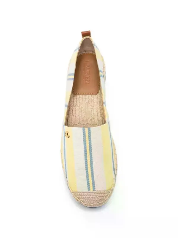 Ralph Lauren Cameryn Iii Striped-pattern Flat Espadrilles