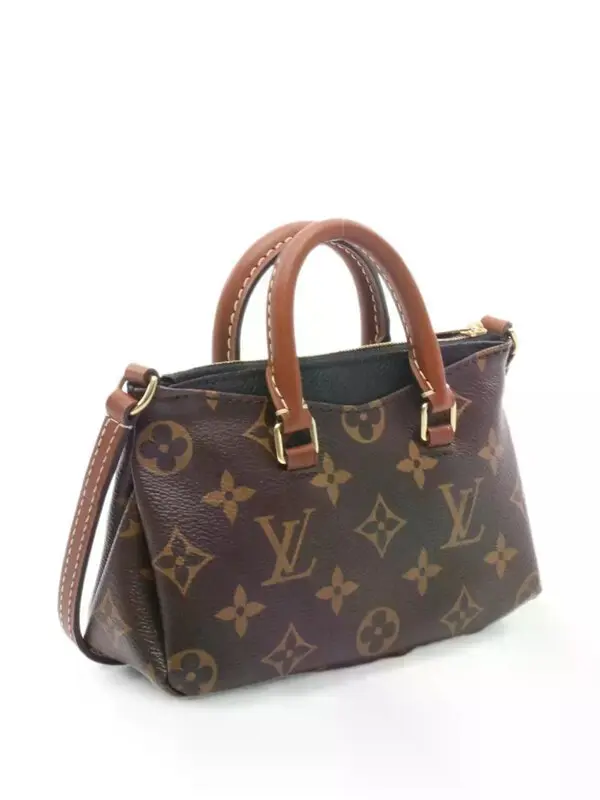 LOUIS VUITTON Nano Pallas Two-way Handbag - Brown