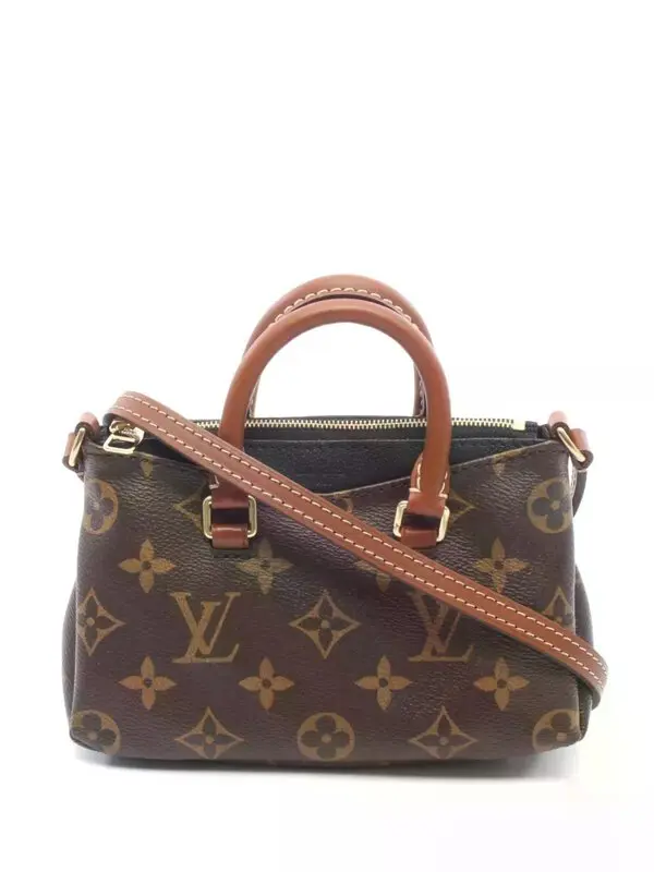 LOUIS VUITTON Nano Pallas Two-way Handbag - Brown