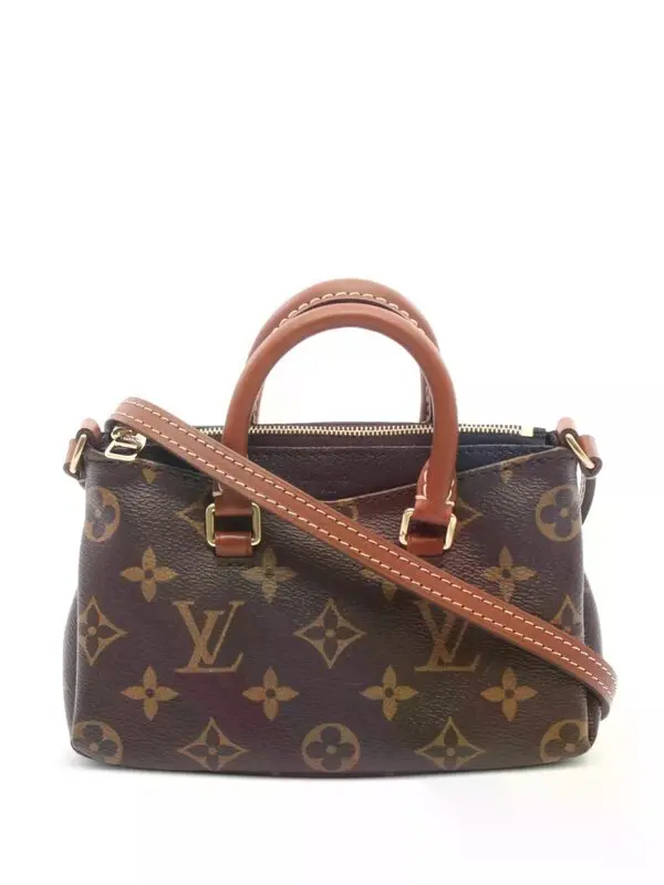 LOUIS VUITTON Nano Pallas Two-way Handbag - Brown
